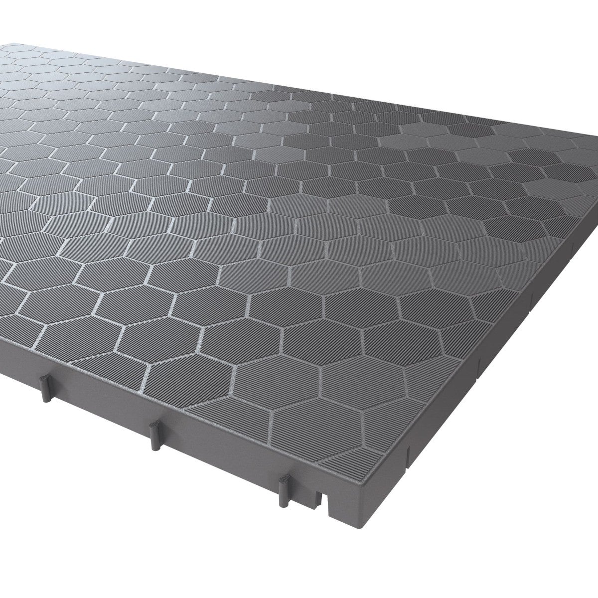 Dalle de sol Clipsable Grise 116 x 76 x 3 cm Rectangulaire ...