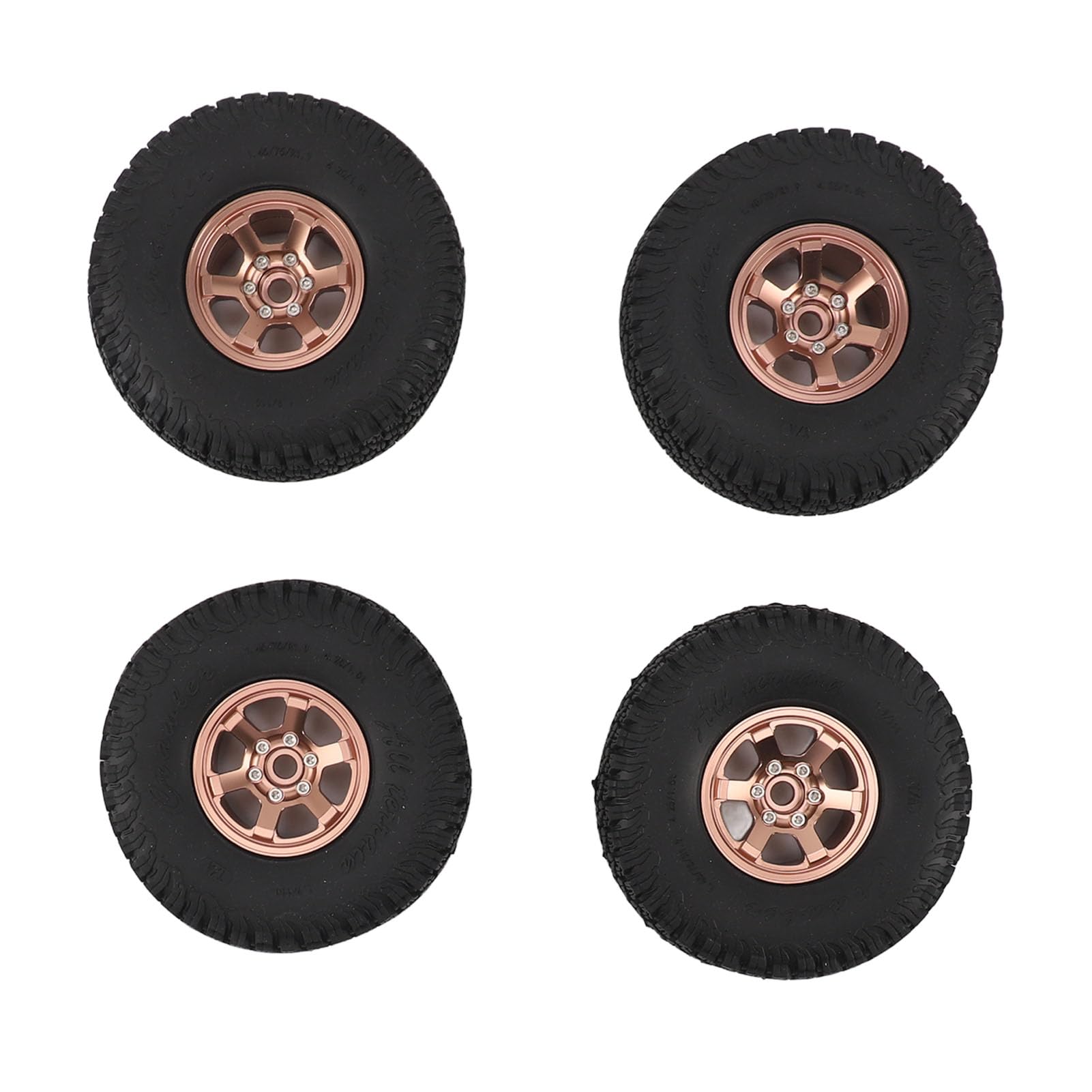 Neumáticos RC Crawler de aleación de aluminio de goma resistente al ...