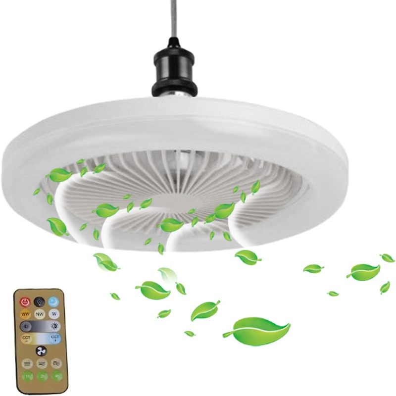 Ventilador de techo extraplano silencioso con jaula LED, ventilación 3 ...