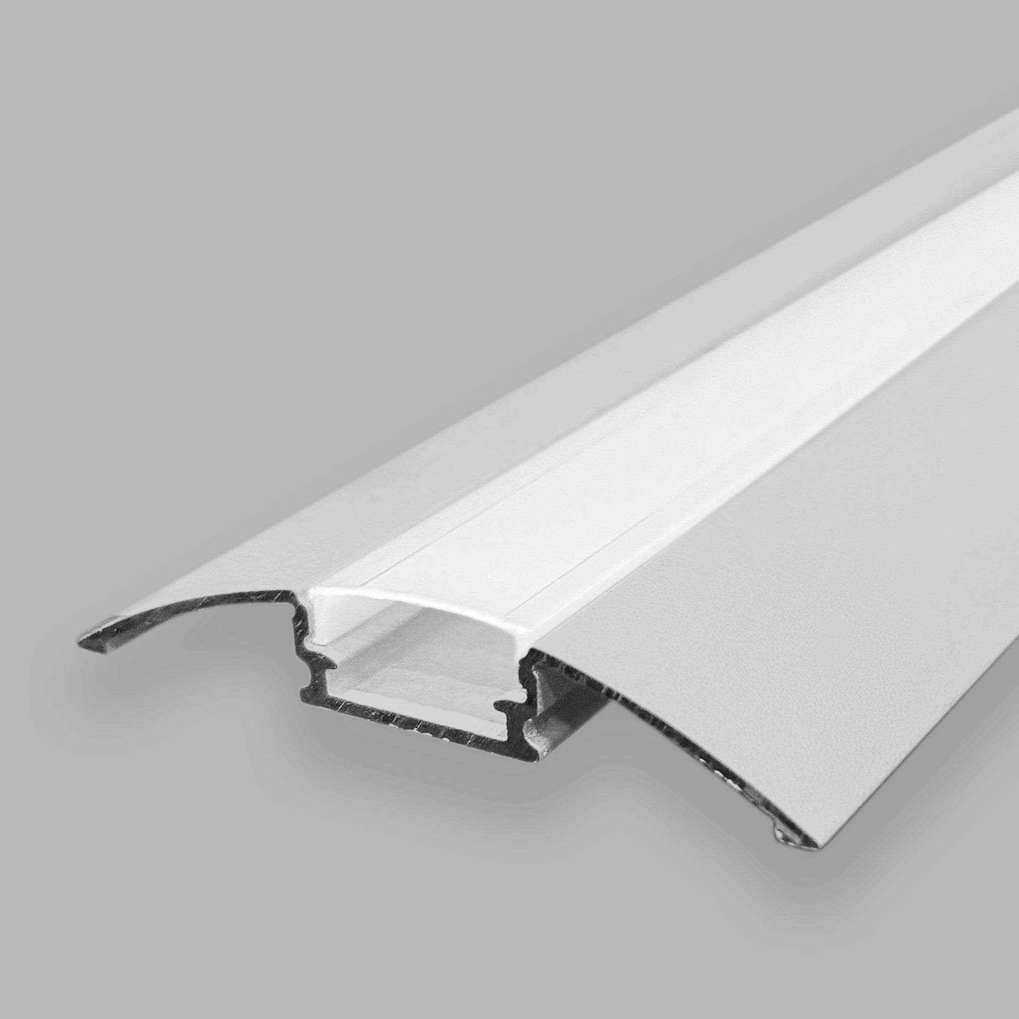 Profilo striscia LED da pavimento a mezzaluna - Superficie - 9x52mm ...