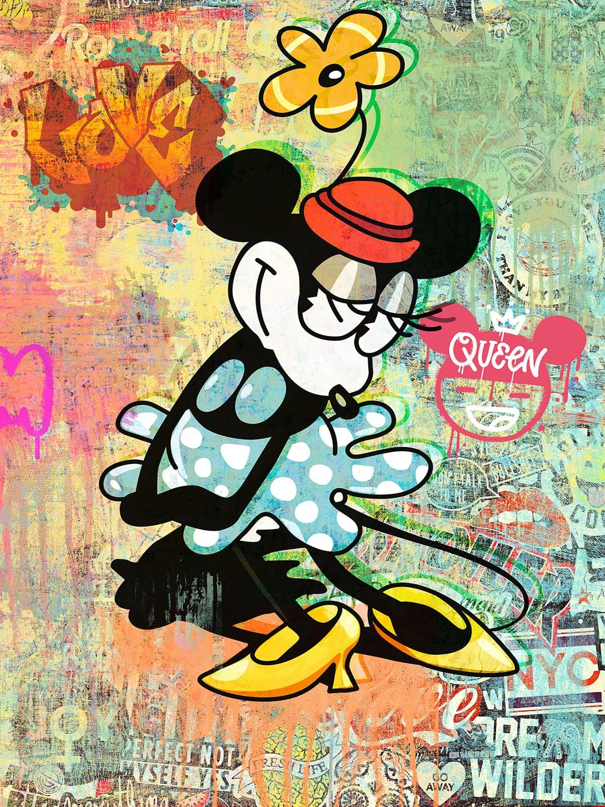 Affiche Mickey Mouse, Pop Minnie (Impression sur papier, 70x50 cm, Sans ...