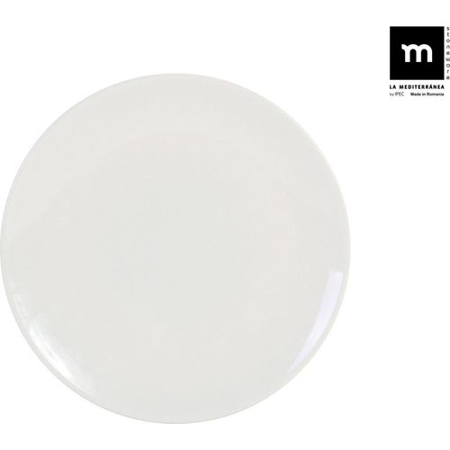 PLATO LLANO 26CM MONACO IVORY BRILLO | LA MEDITERRANEA | Leroy Merlin