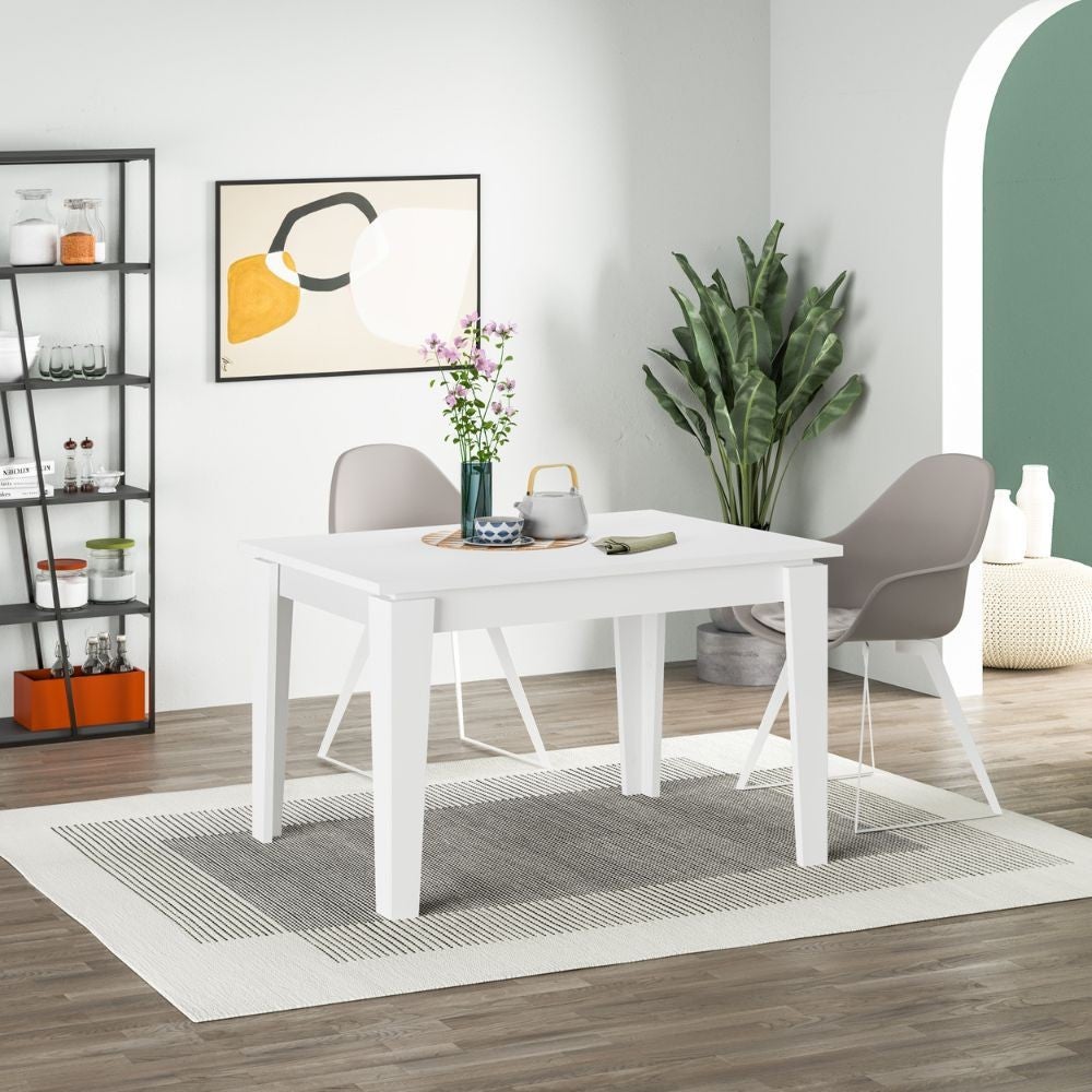 Table extensible blanche 120x80 cm | Leroy Merlin