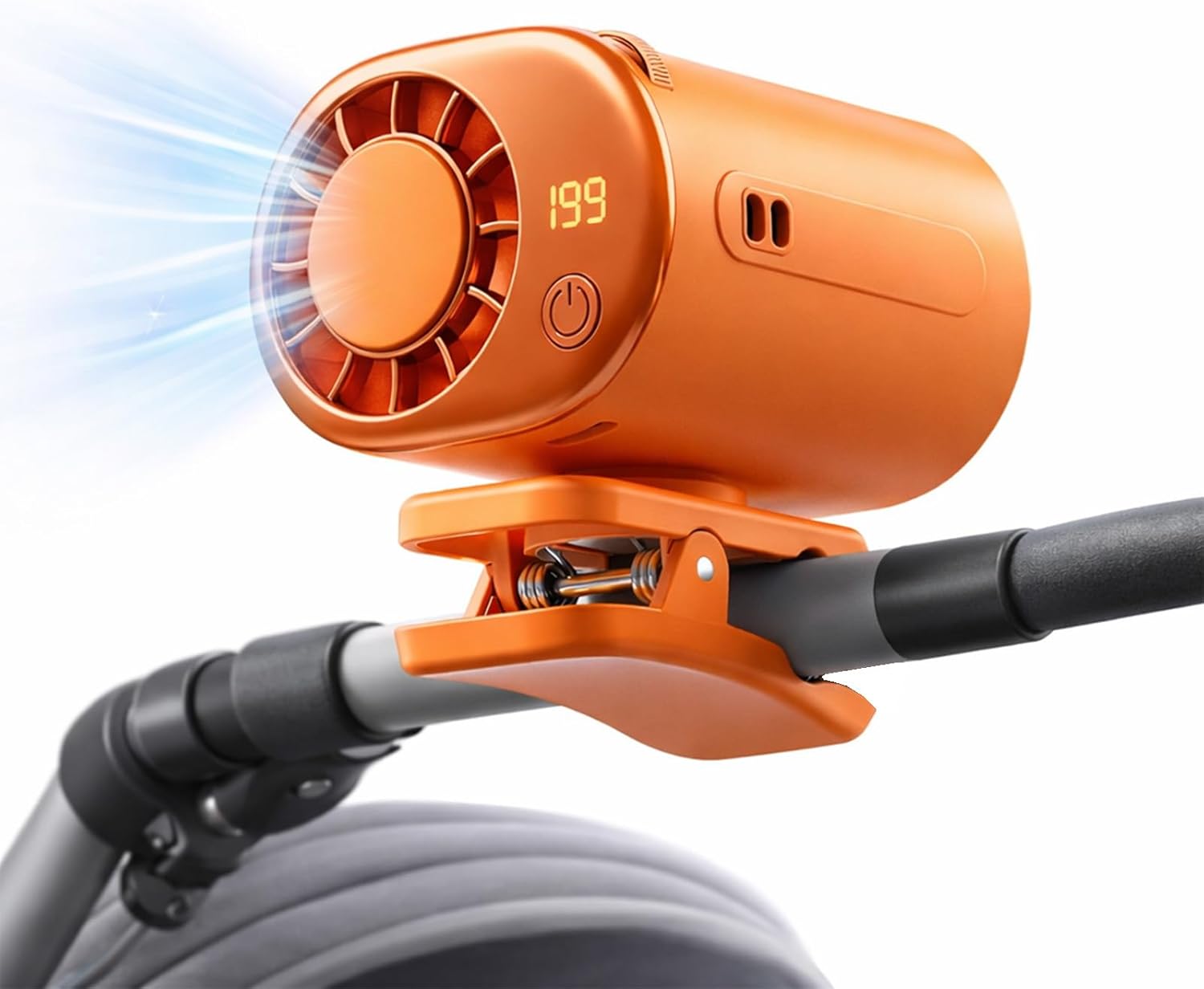 Ventilateur de Voiture à Clip avec Écran LED, Mini Climatiseur Portable ...