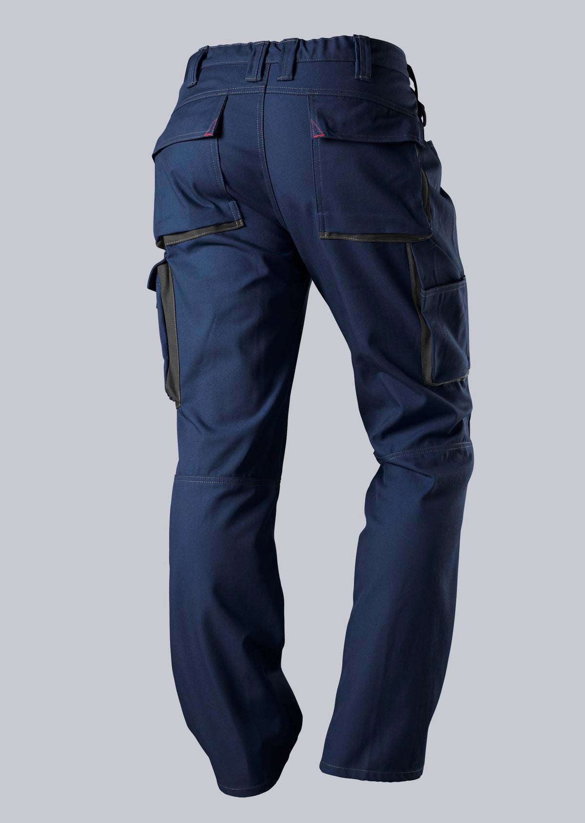 Pantalon de Travail Multipoche Coton Bleu Nuit - Coupe Ergonomique ...