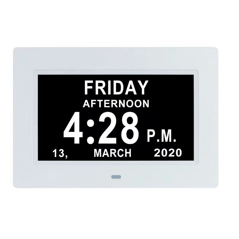 Horloge calendrier numérique 7 pouces avec date et heure, rappel de ...