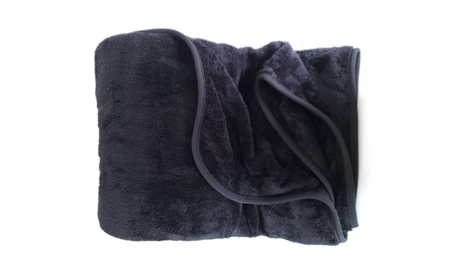 Grand plaid uni 150 x 200 cm - Noir - M'Deco | Leroy Merlin