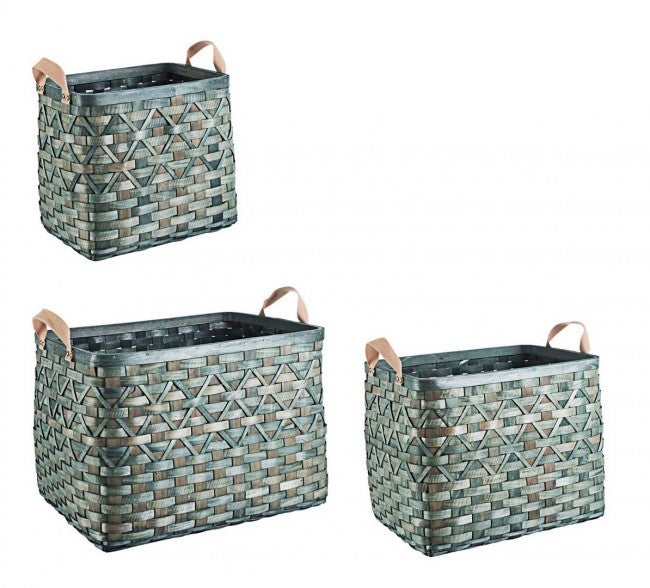 Set3 Cesta 2M Lisette Rett Verde | Leroy Merlin