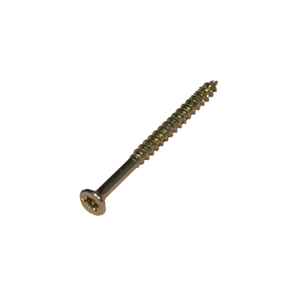 100 Vis à bois tête fraisée Torx T30 - D. 6 x 160 mm - Zingué jaune ...