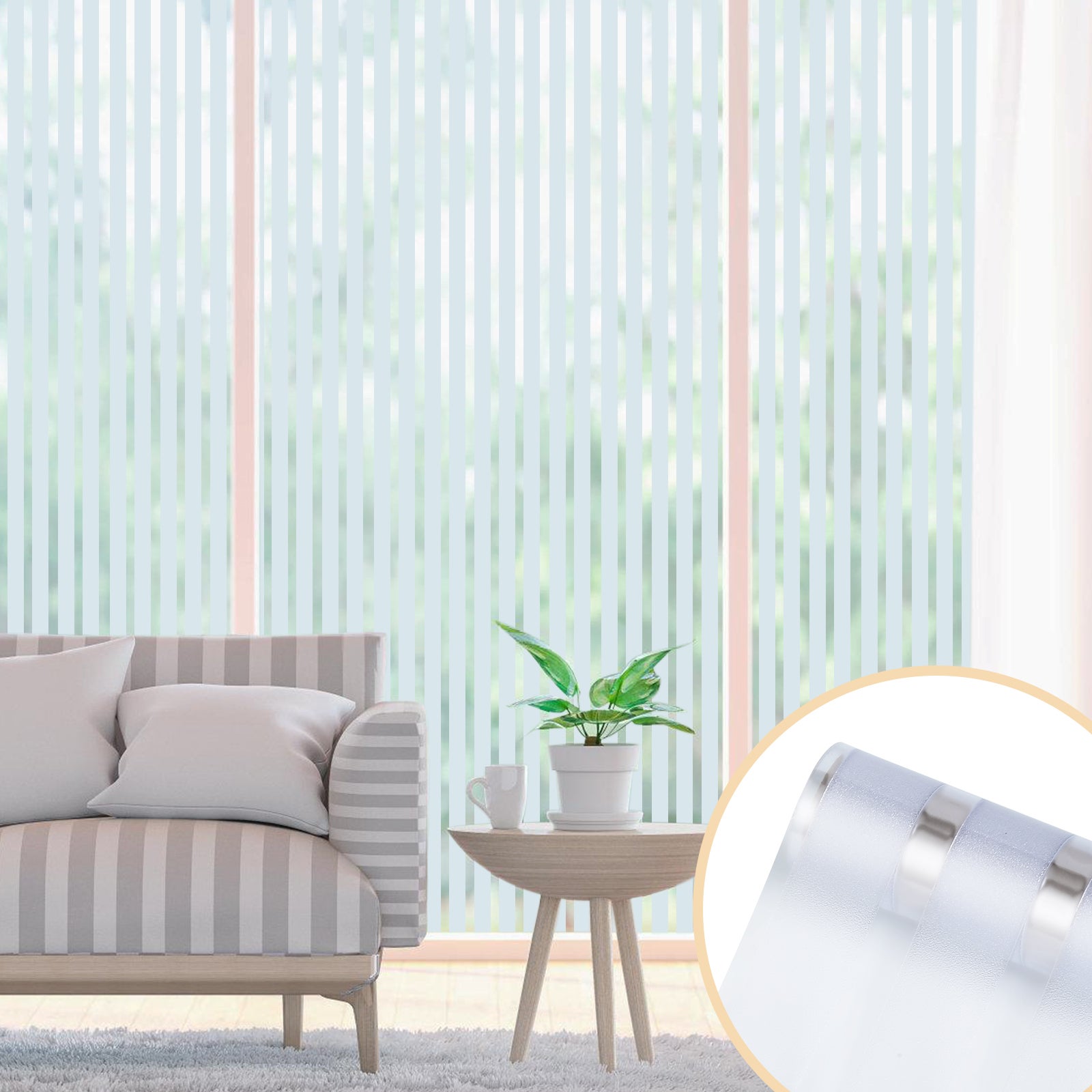 Lámina electrostática para ventanas Lámina autoadhesiva de privacidad ...