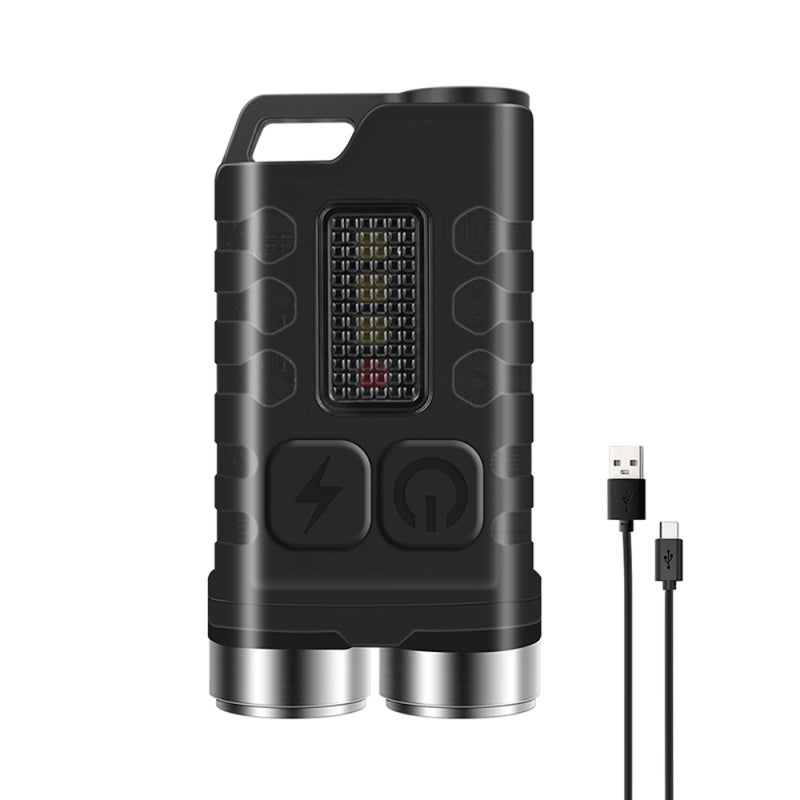 Mini lampe torche LED porte-clés rechargeable, lampe de poche étanche ...