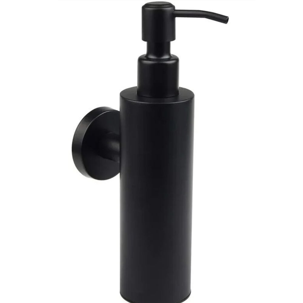 Distributeur de savon mural en acier inoxydable 304, 200 ml, noir mat ...