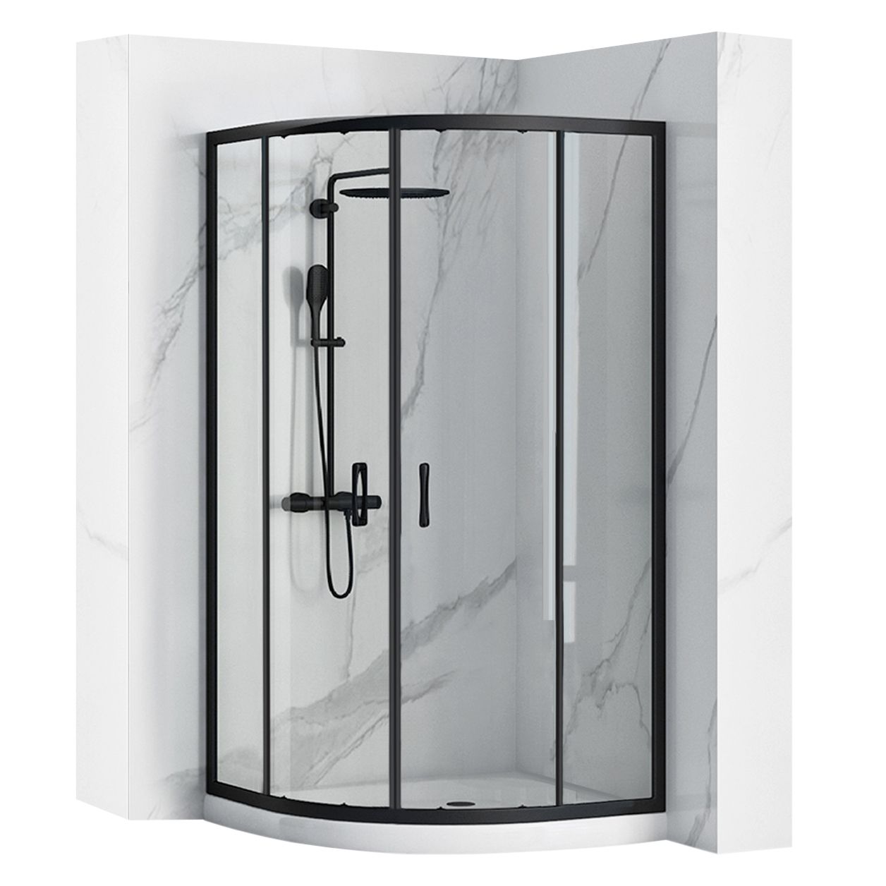 CABINE DE DOUCHE REA LOOK 80X80 BLACK | Leroy Merlin