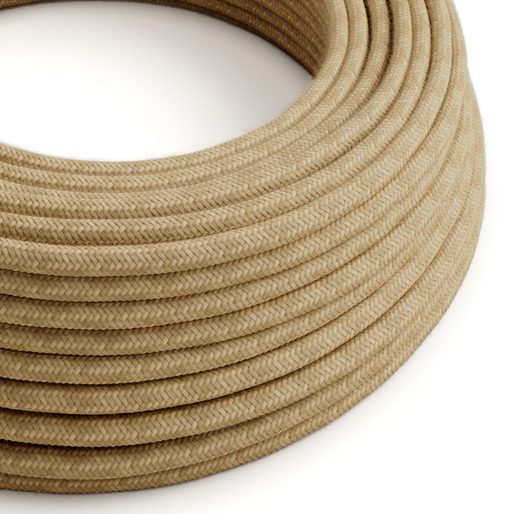 Creative cables - Cordon pour lampe, câble RN06 Jute 1,80 m. (Blanc ...