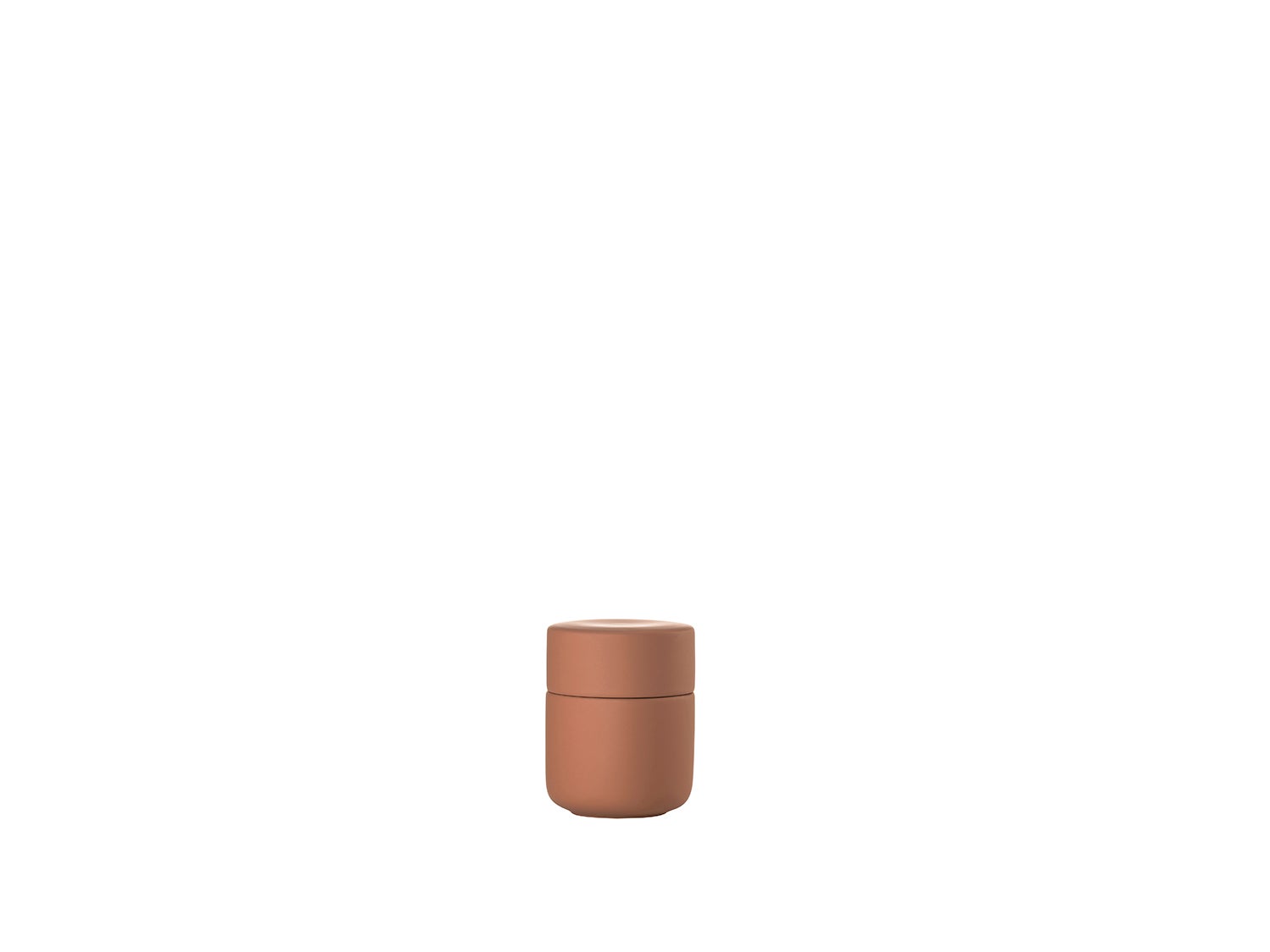 Zone Denmark Ume Pot avec couvercle Dia 8,3 x 10,3 cm Ocre brun | Leroy ...