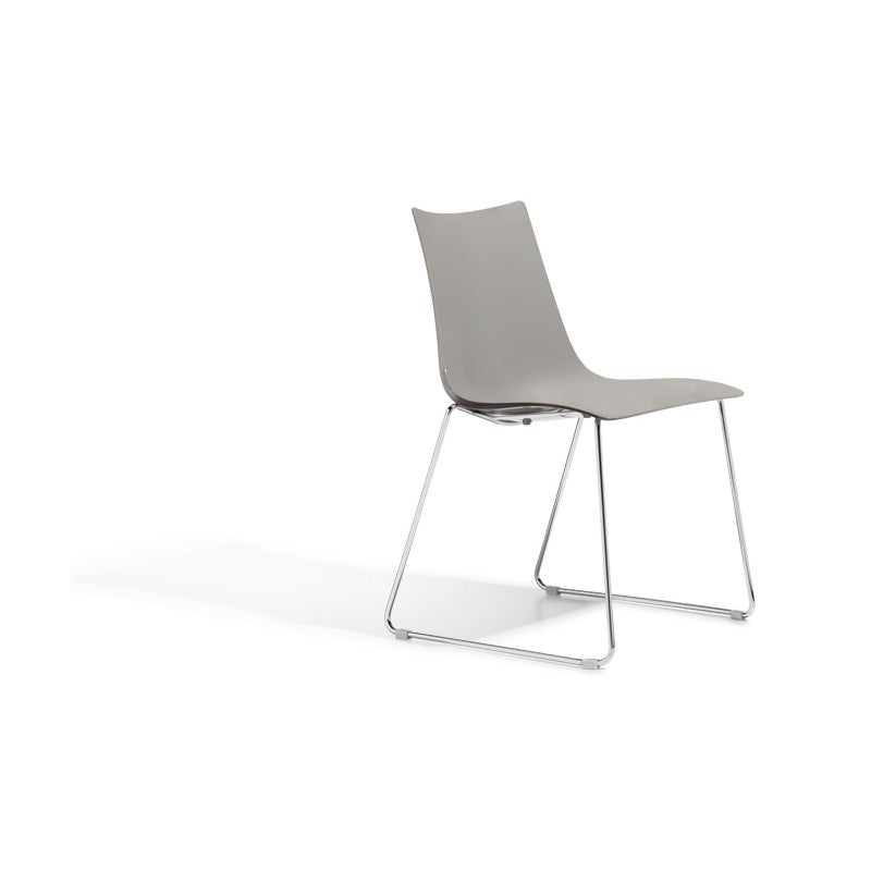 Lot de 2 chaises Zebra avec pied luge par Scab | Leroy Merlin
