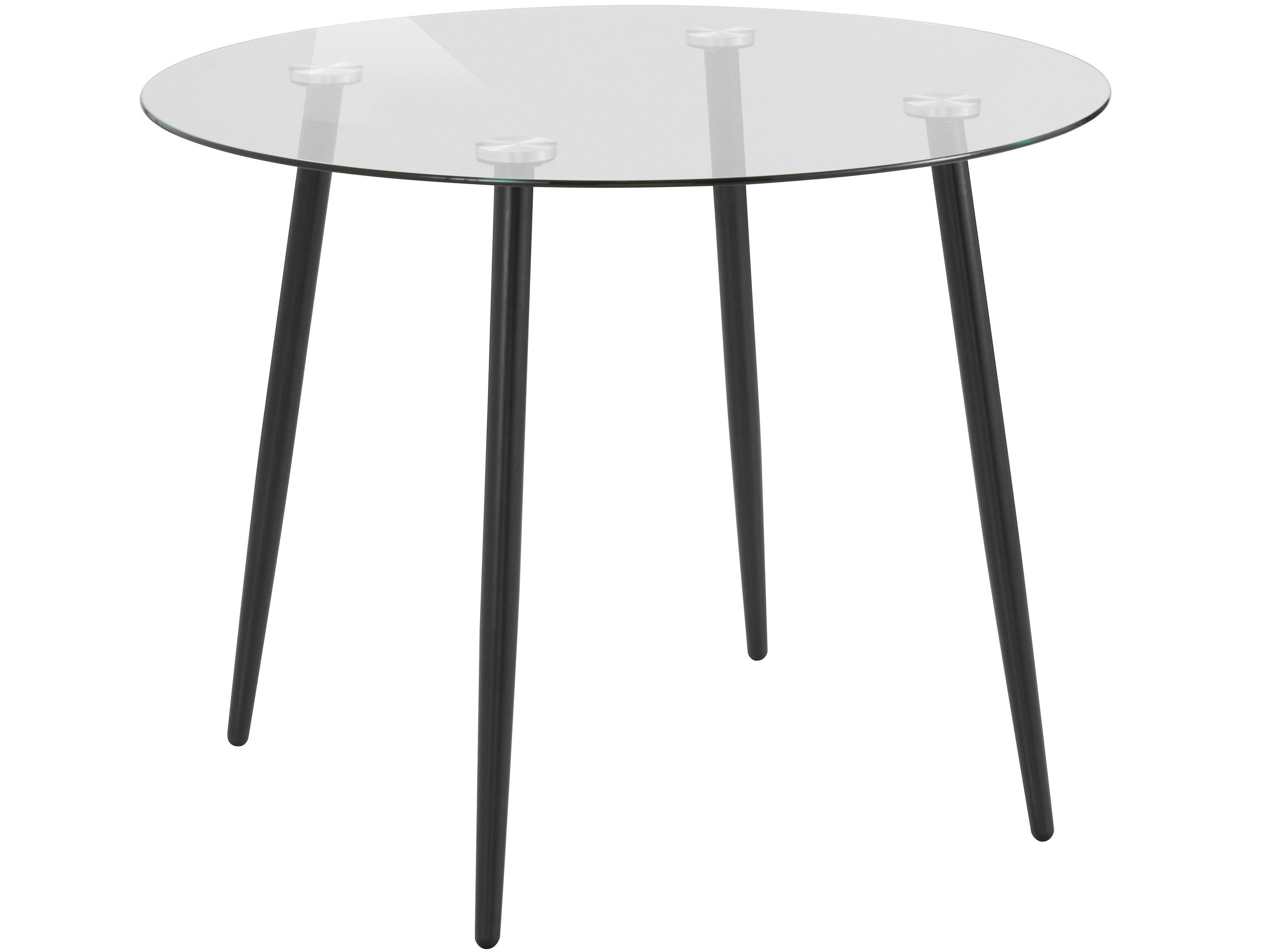 Danny|Table 100 cm Plateau Noir | Leroy Merlin