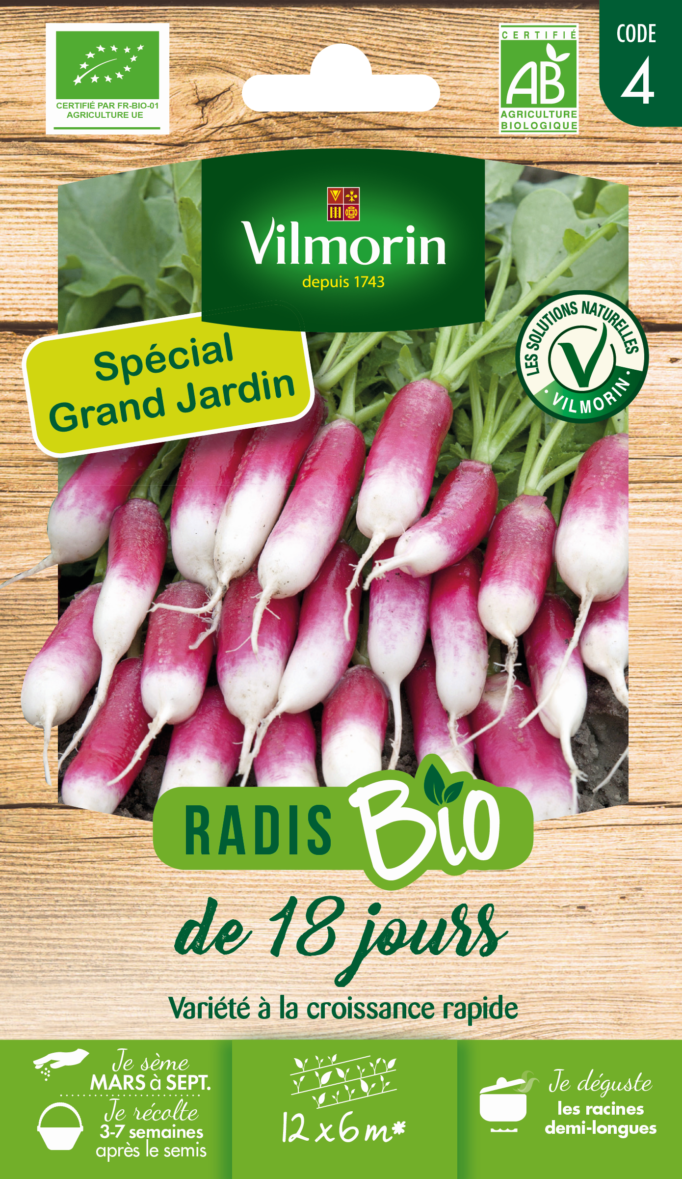 Radis de 18 Jours - BIO - Grand Modèle | Leroy Merlin