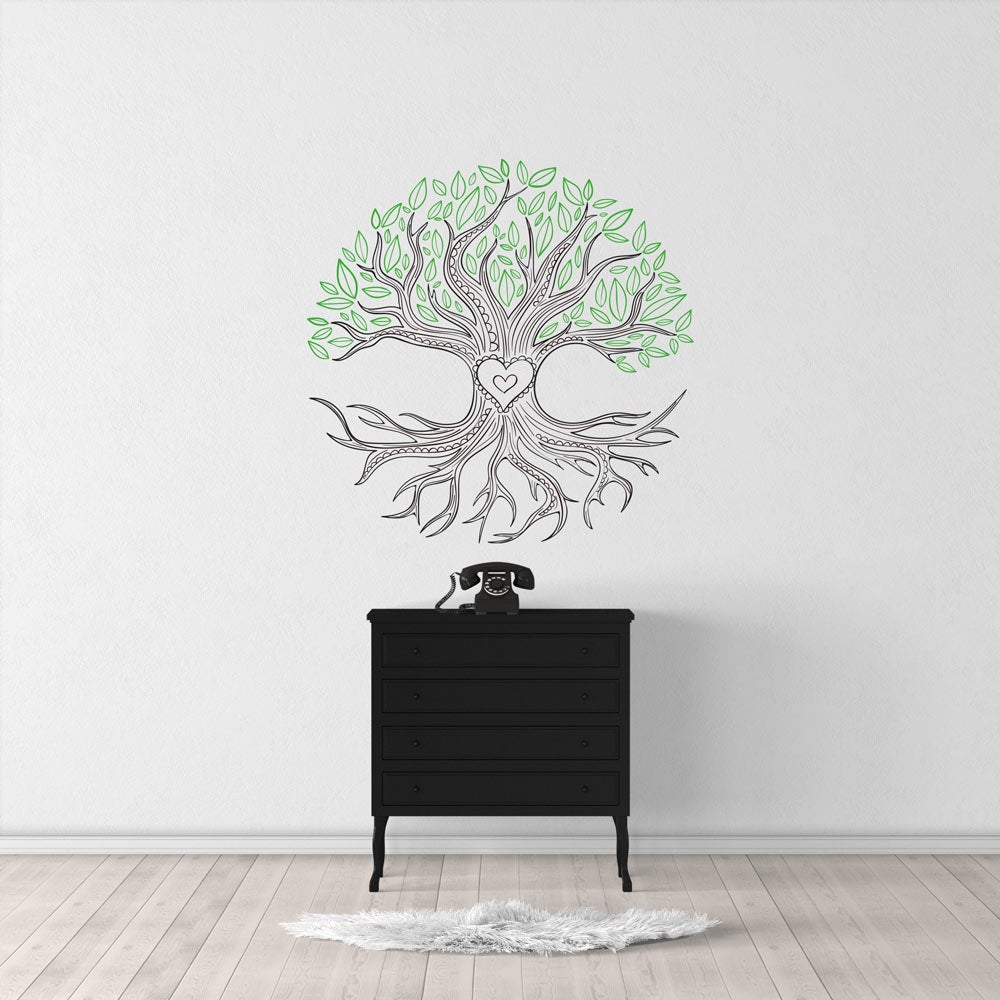 Sticker Arbre De Vie Chene - XL (Largeur 98cm, Hauteur 98cm) | Leroy Merlin