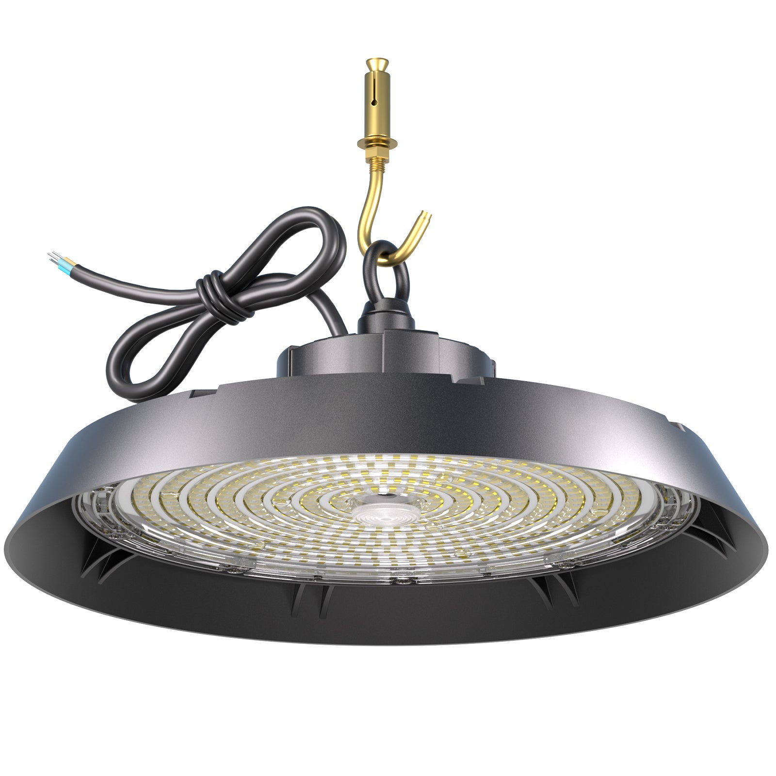 Anten 200W UFO LED Anti-Éblouissement Suspension Industrielle LED ...