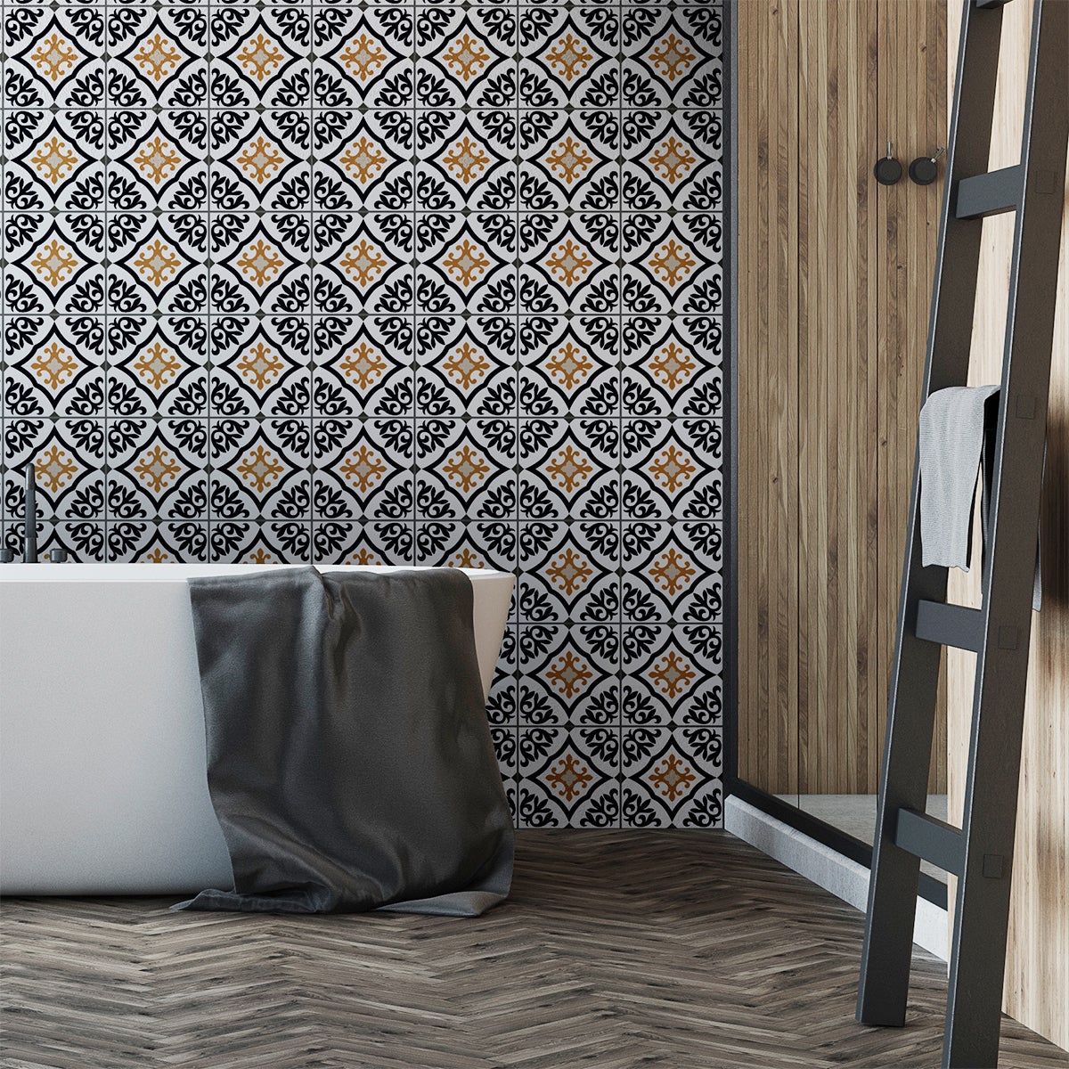 Sticker Mural Carrelage adhésif Cuisine Salle de Bain - 60 STICKERS ...