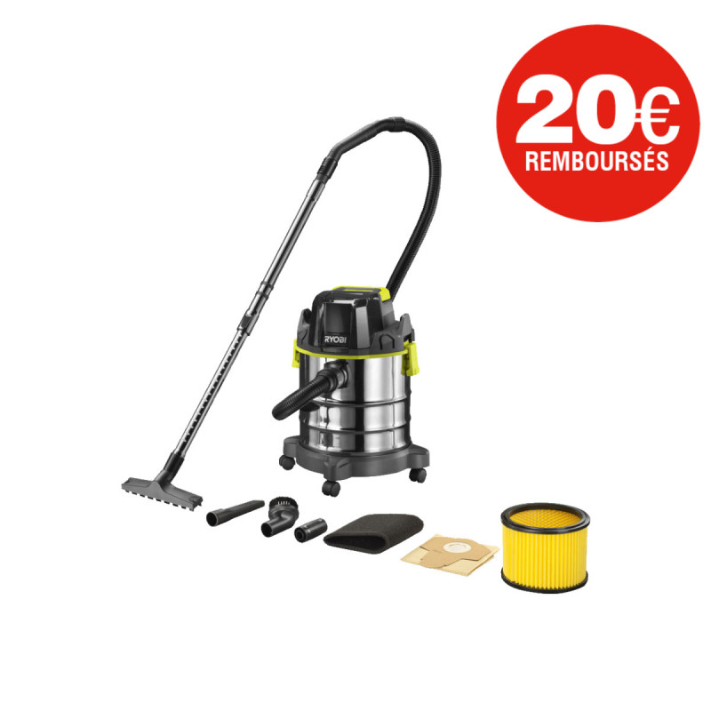 Aspirateur eau et poussière RYOBI 18V One Plus - sans batterie ni ...