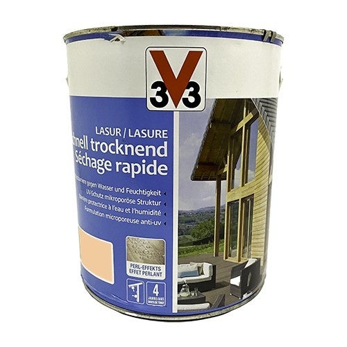 V33 Lasure Séchage Rapide 4 ans Incolore 2,5 L - Contenance : 2,5 L | Leroy Merlin