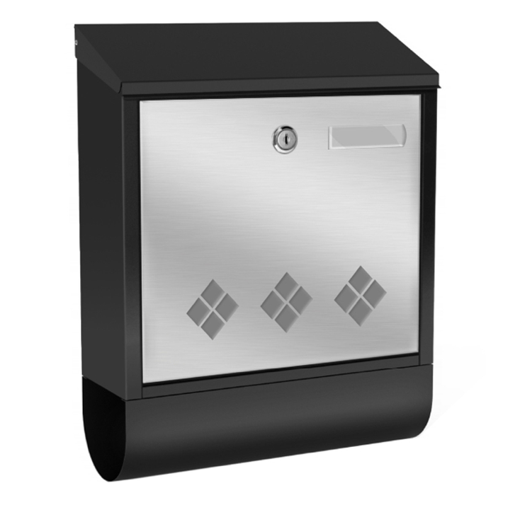 Boîte Aux Lettres Avec Porte-journaux V35 Boîte Postale Murale Gris ...