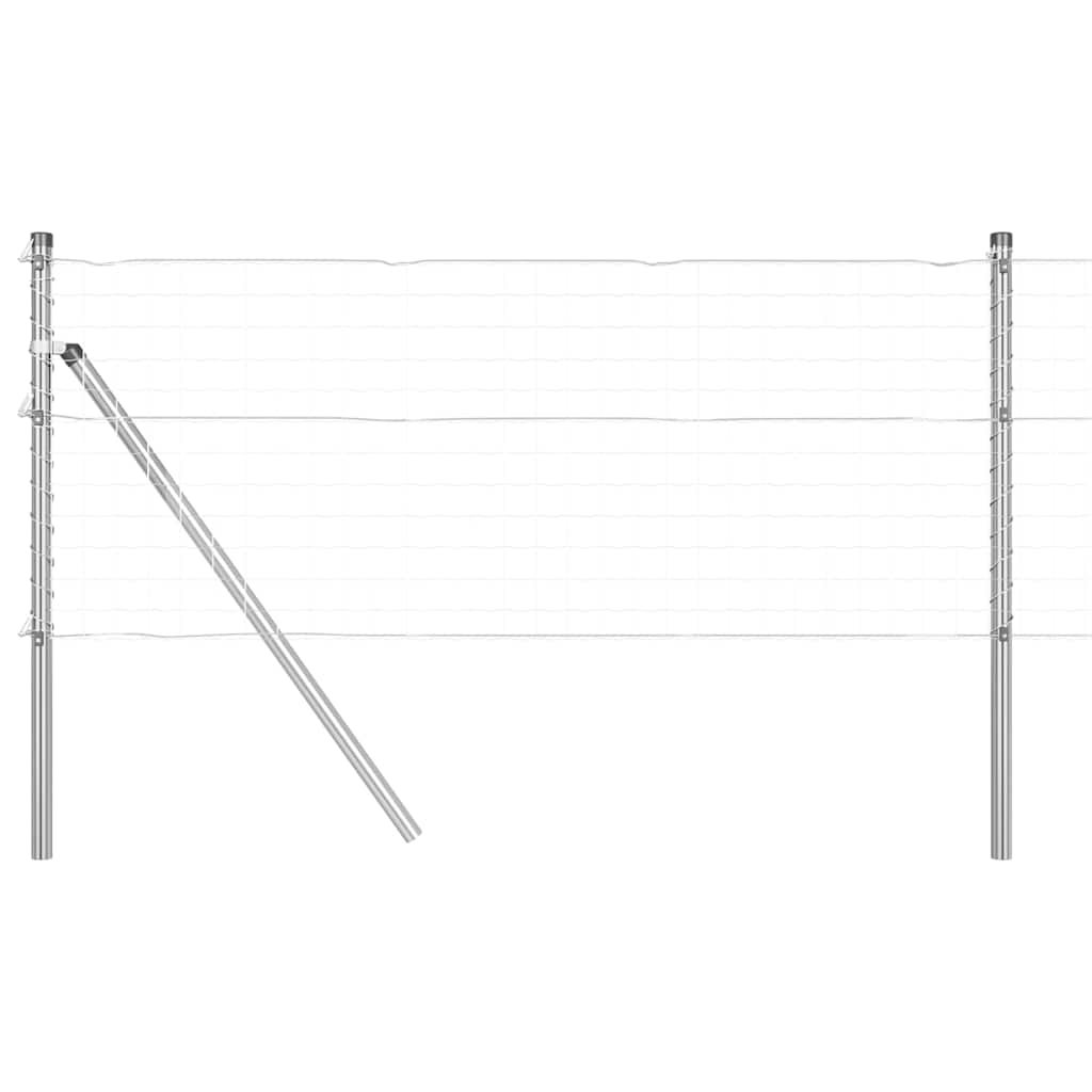 Postes de cerca 13 pcs Plateado Ø32mm 100 cm Acero galvanizado | Leroy ...