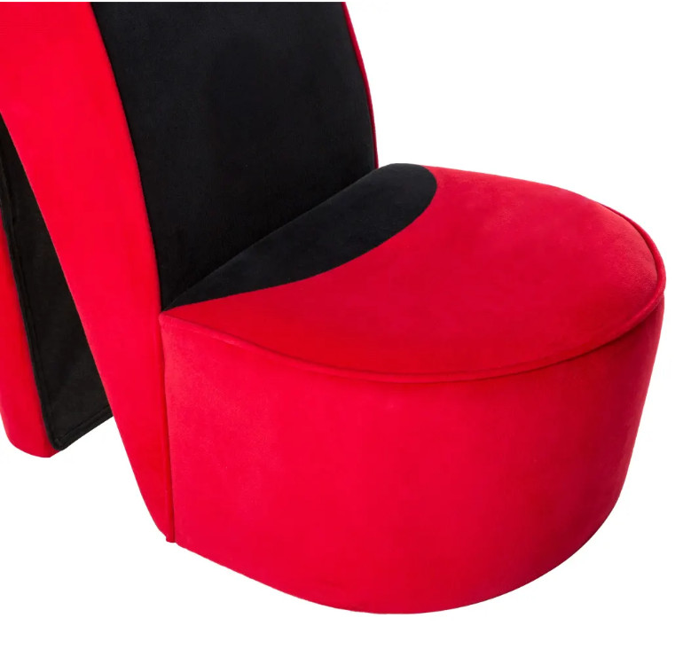 Fauteuil velours rouge Fashionly | Leroy Merlin