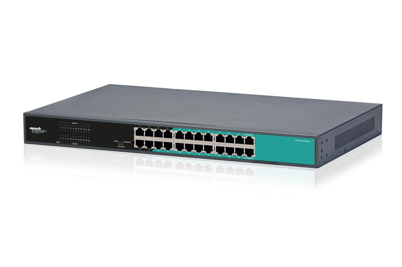 Switch 24 porte gigabit unmanaged, per armadi rack 19" | Leroy Merlin