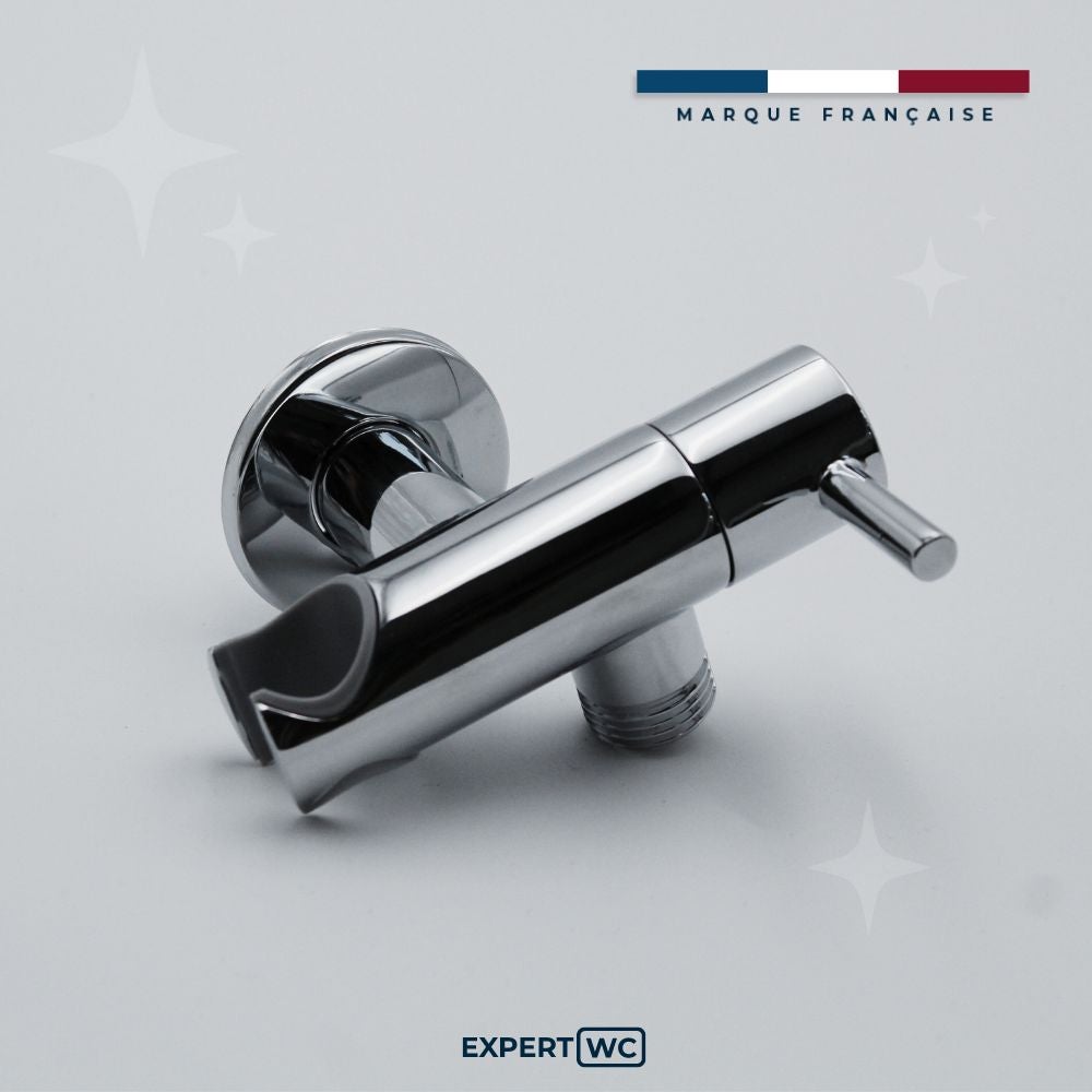 Robinet 2 voies pour Douchette WC - Toilette Suspendu en Inox ...