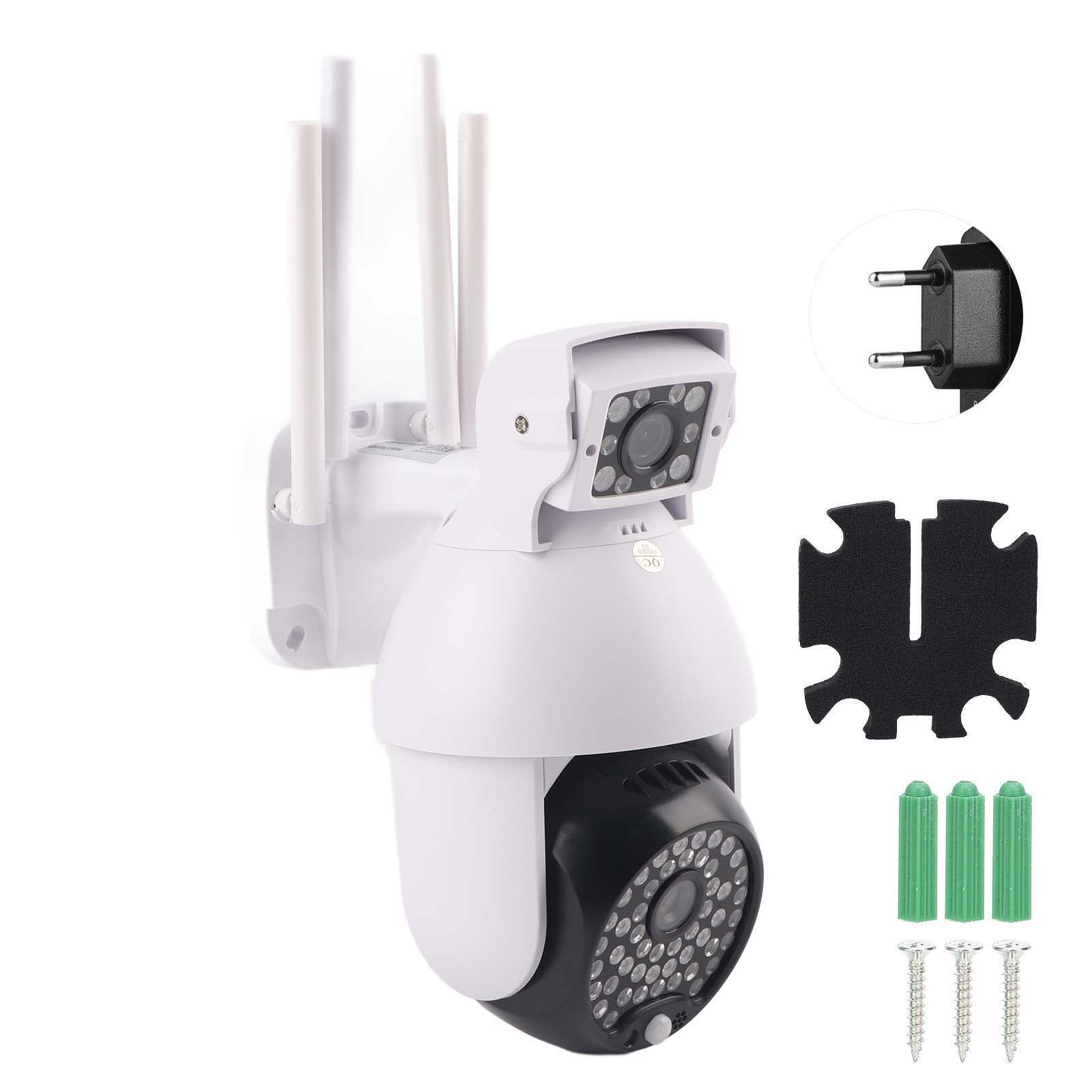 Caméra ptz wifi 1080p 60 lumières double objectif, étanche ip66 | Leroy ...