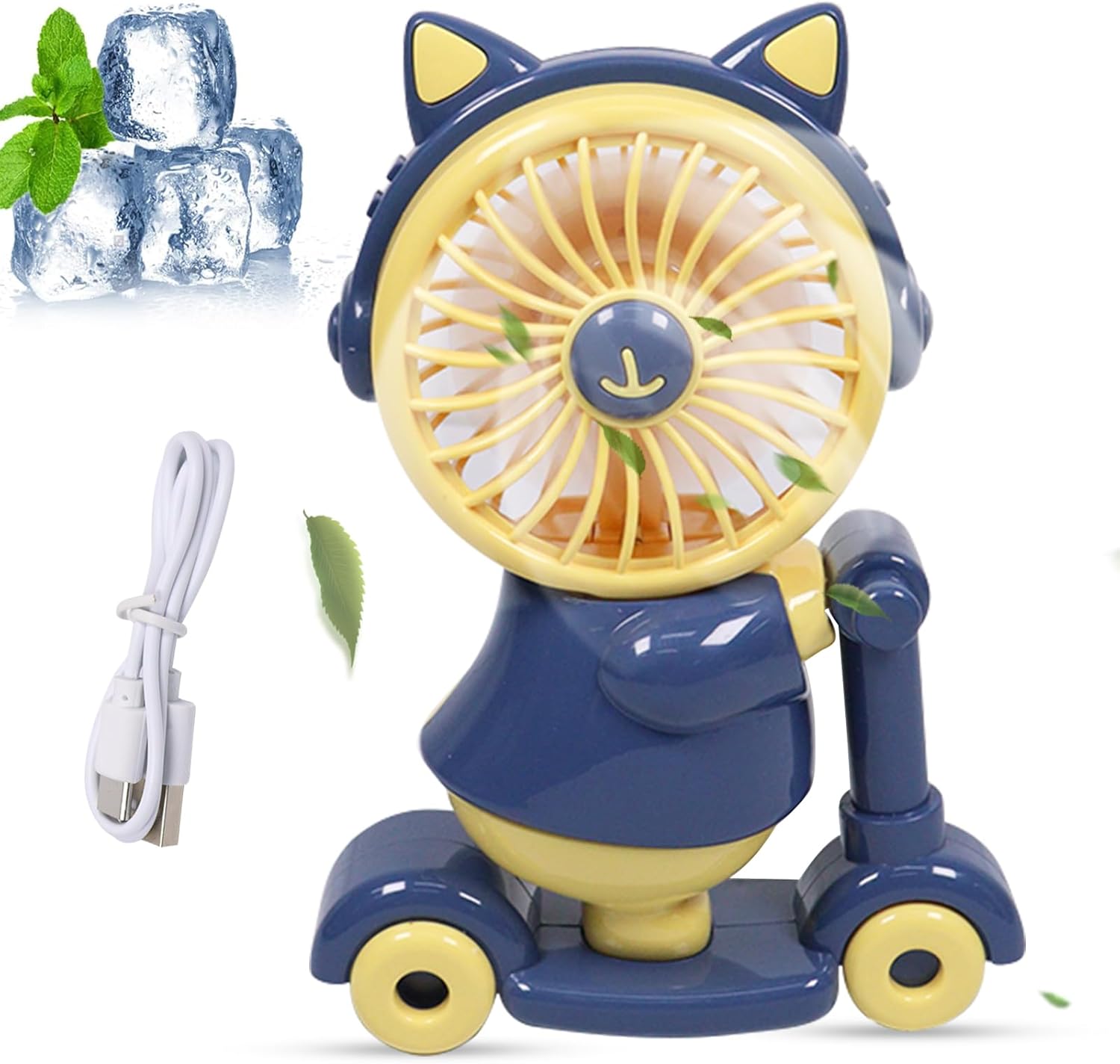 Mini Ventilateur Portable Rechargeable, Petit Ventilateur Portable ...