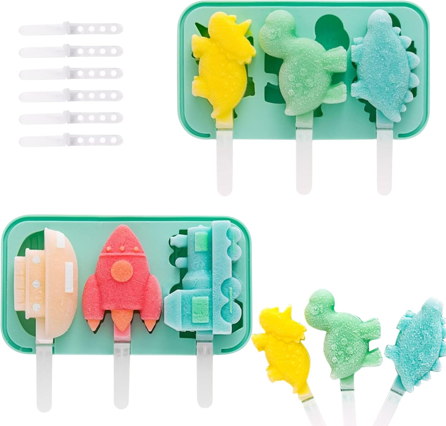 Moule a Glace, 2pcs Moule à Glace Silicone Batonnet Sans Bpa avec ...