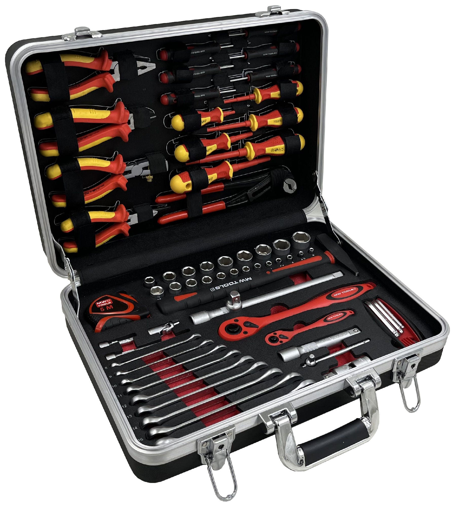 Coffret d'outils électricien complet 68 pièces valise en ABS légère MW ...