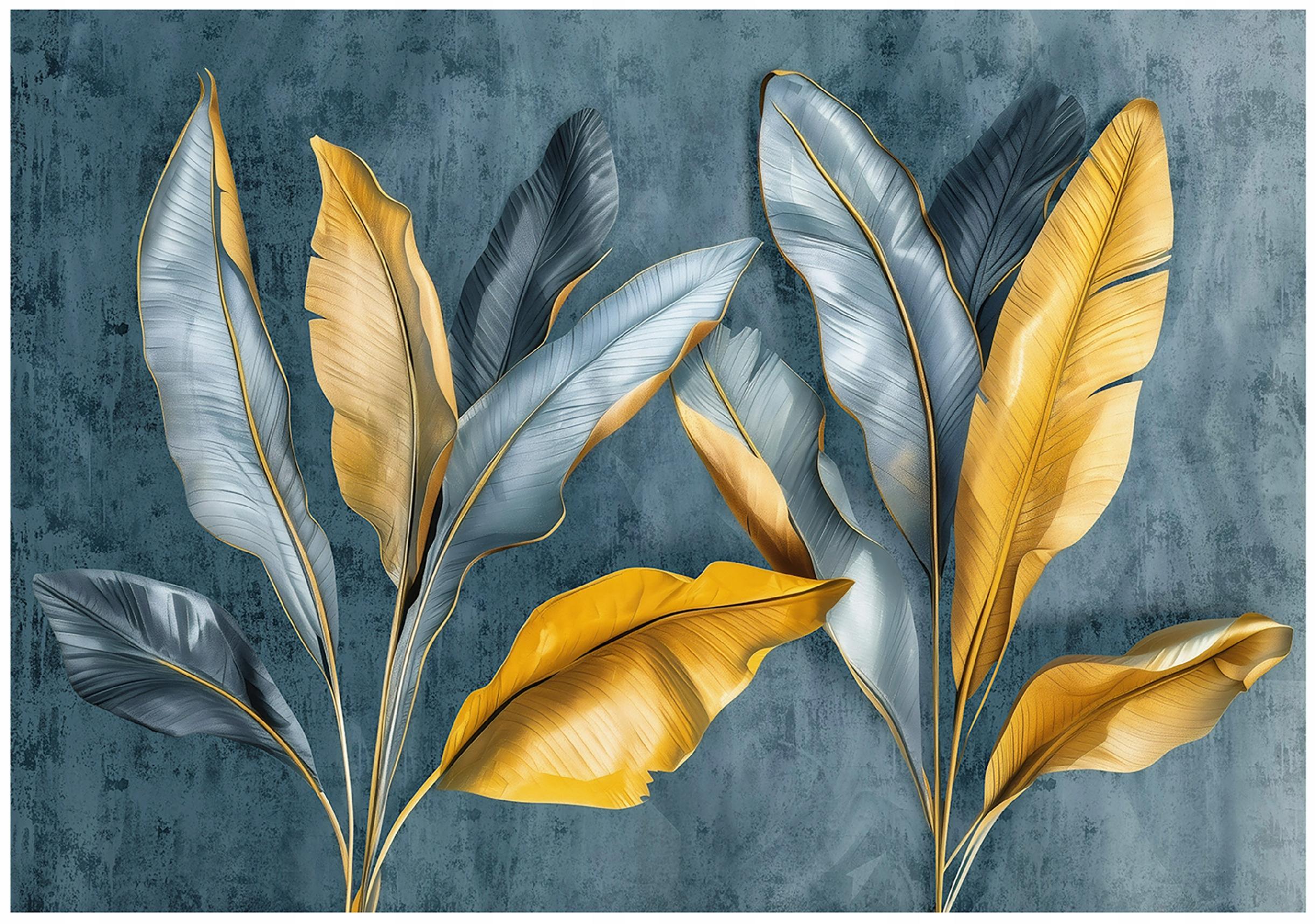 Papier Peint Panoramique Intissé Feuilles Nature 300x210 cm - Colle ...