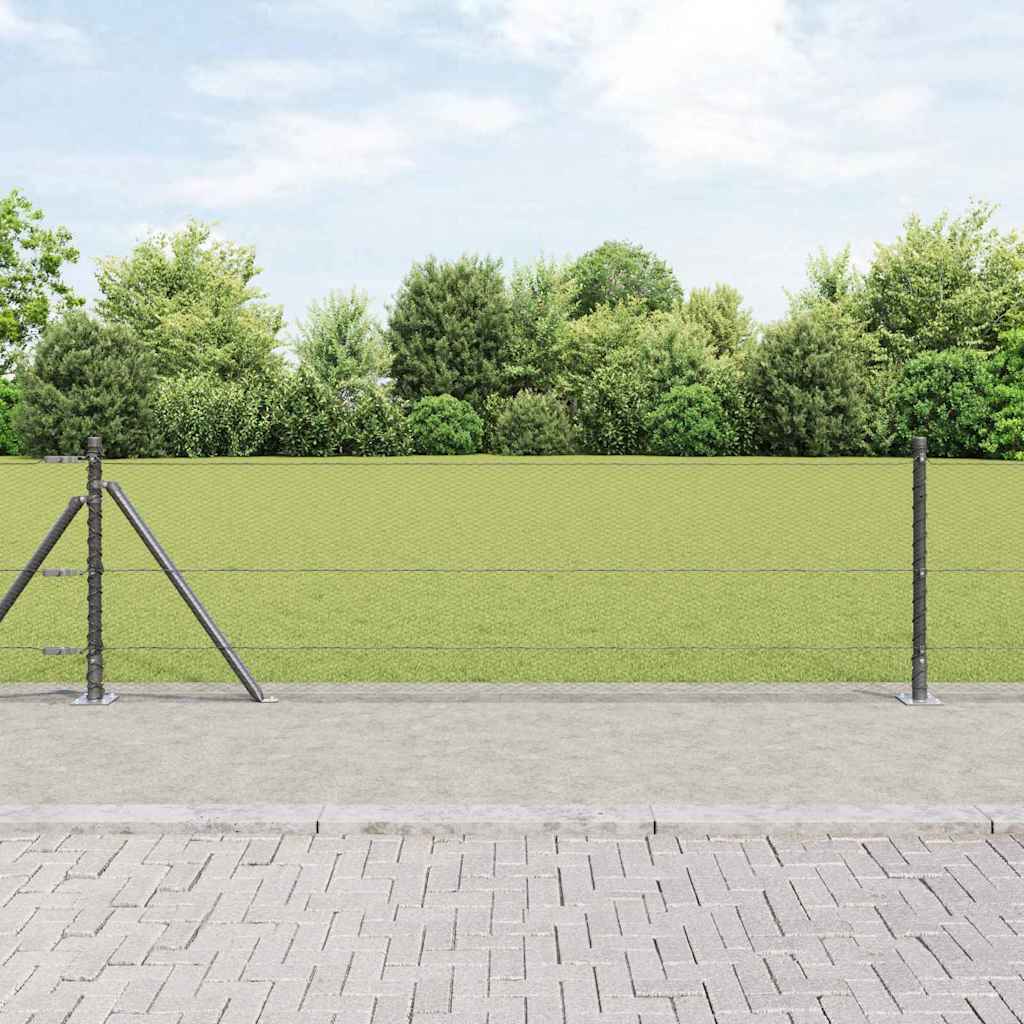 Clôture hexagonale extérieure avec base en béton 25 x 0,5 m | Leroy Merlin