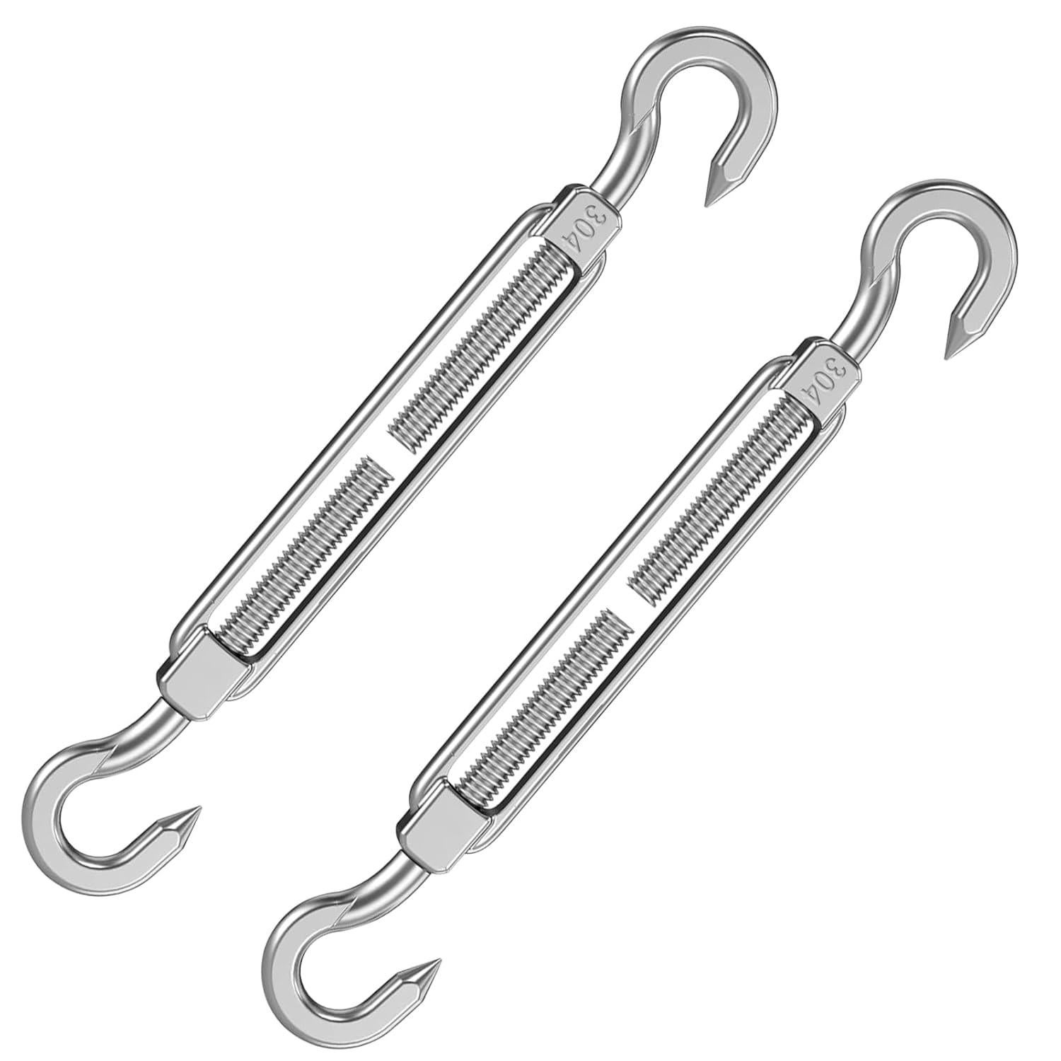 2 Pièces Tendeur Cable, M8 Tendeur Cable Inox 304 Tendeur Ridoir ...