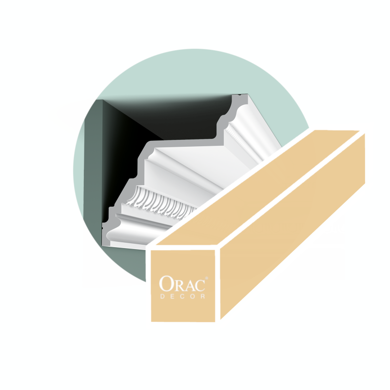 Très grande corniche - Orac Decor - L200xp19.5xH19.5cm - Carton 16 ...