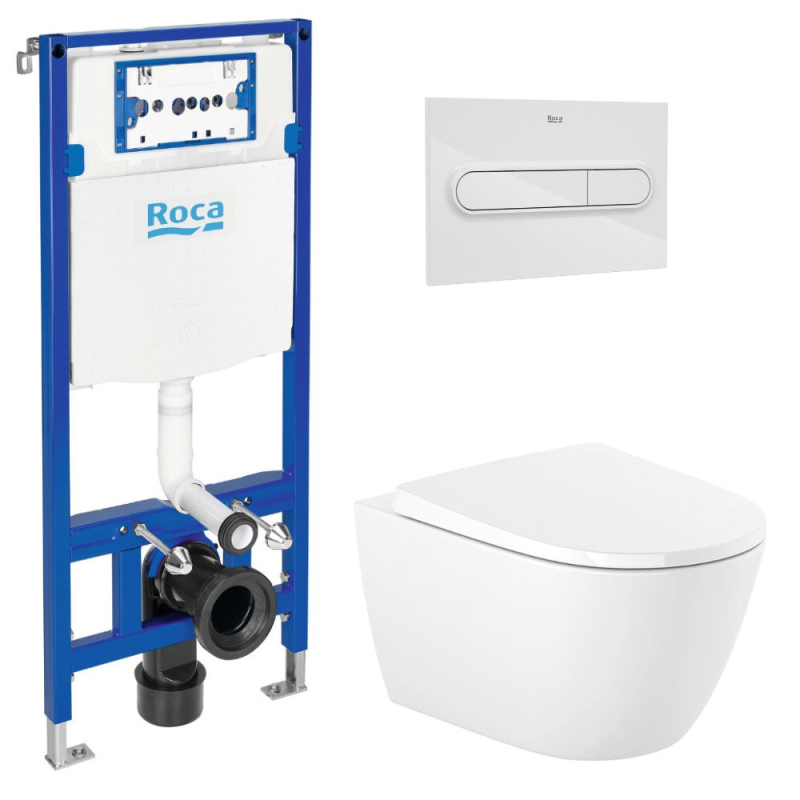 Swiss Aqua Technologies Pack WC ROCA con Bastidor Roca Duplo One ...