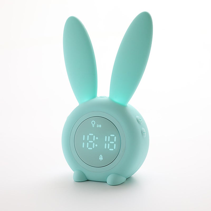 Cute rabbit timer alarm clock night light green | Leroy Merlin
