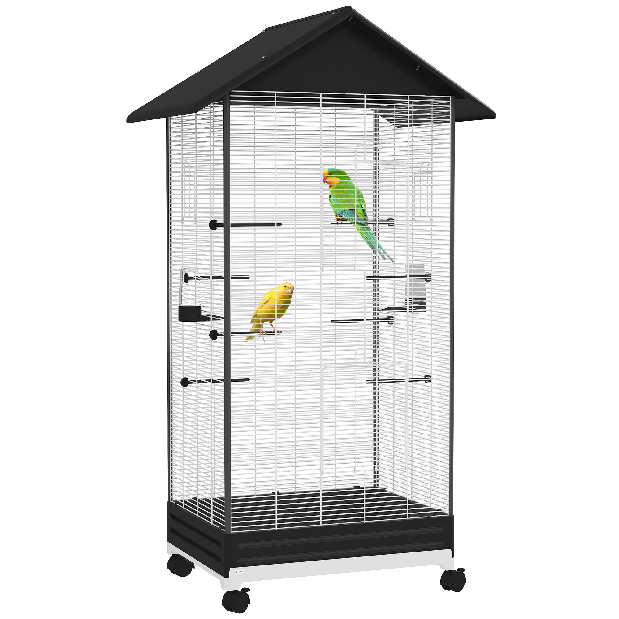 Cage oiseau sur pied volière oiseaux intérieure sur roulettes 2 ...