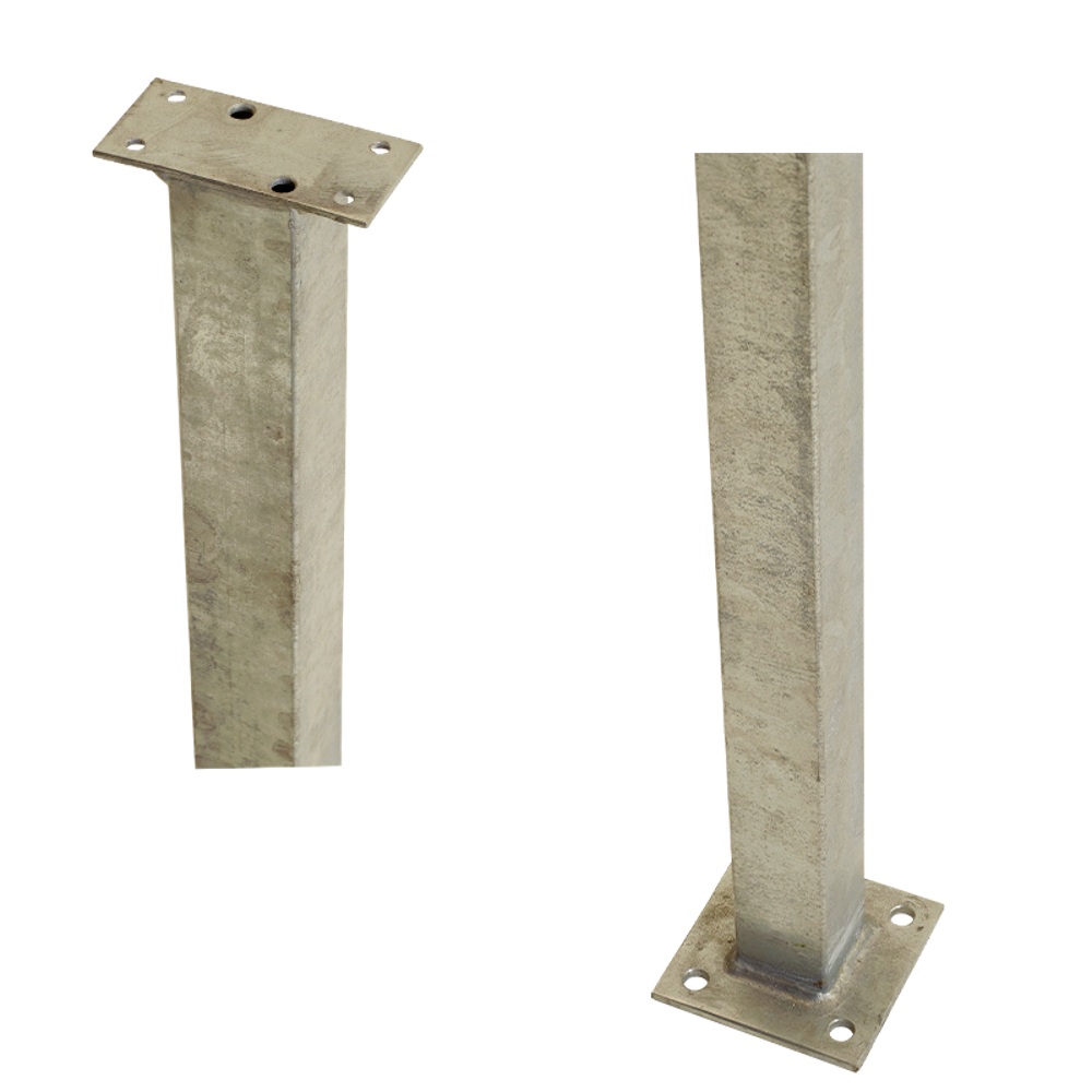Poteau central carré en acier - 4.5x4.5x103.3cm pour panneau | Leroy Merlin