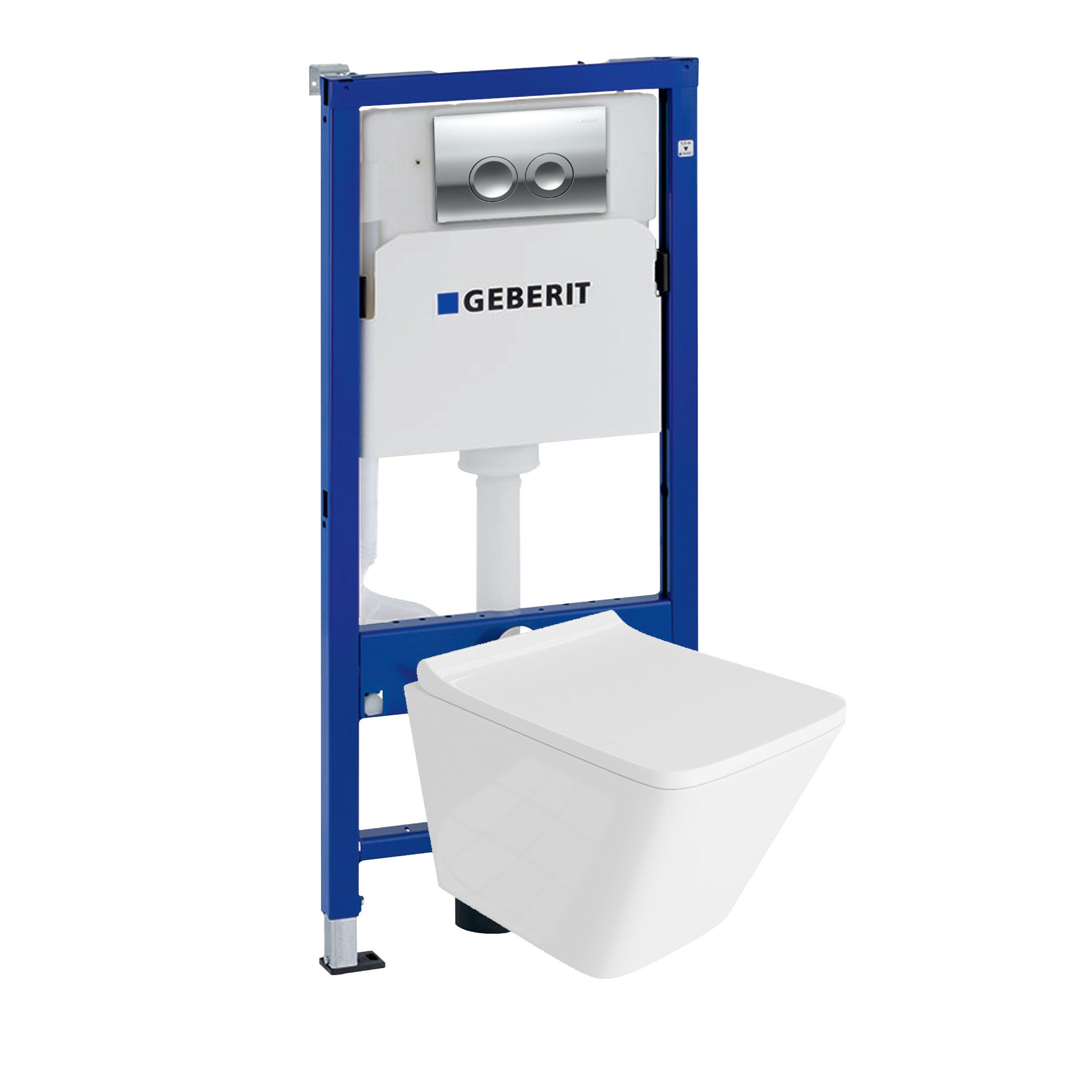 GEBERIT Telaio di sostegno Duofix Basic + Lavita Lago WC sospeso senza ...