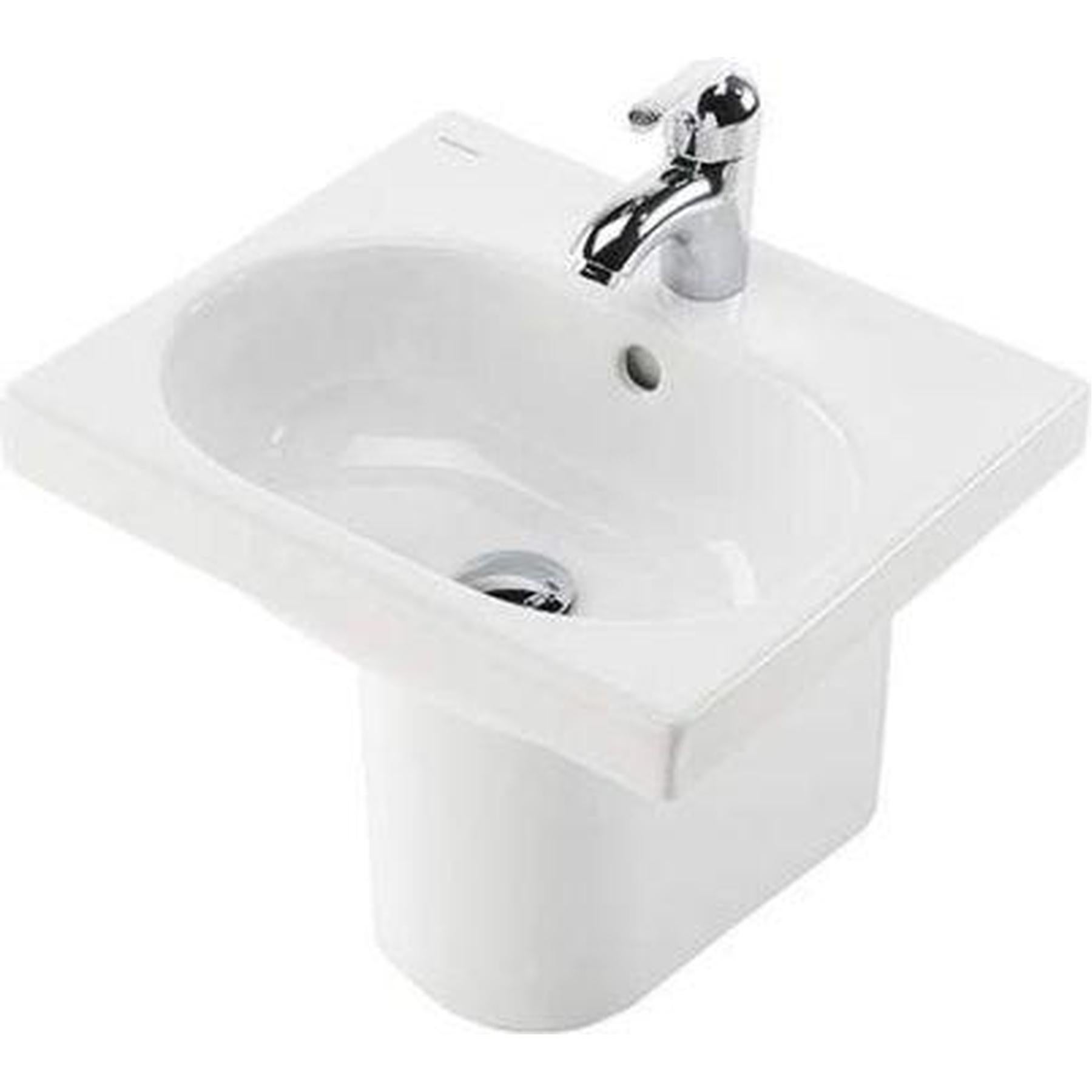 Semi-column para niños lavabo WC niños niños sanitarios color blanco ...