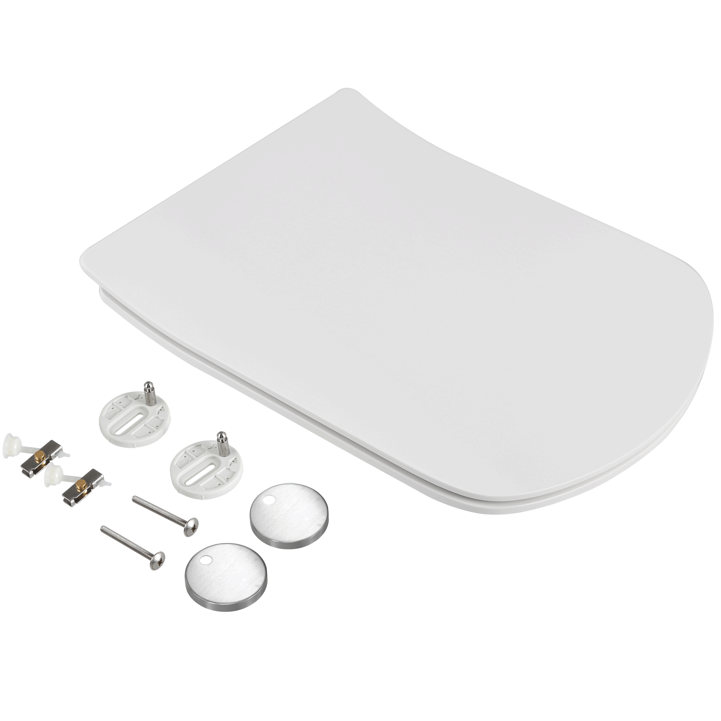 SENSEA - Abattant WC carré - Blanc - Avec frein de chute - NEO | Leroy ...