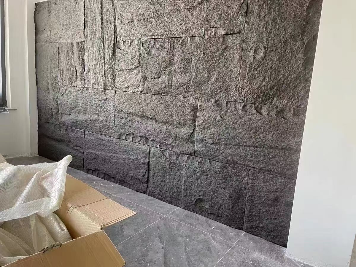 Panneau Décoratif Ardoise Rockstone en Polyuréthane - Effet Roche 3D ...