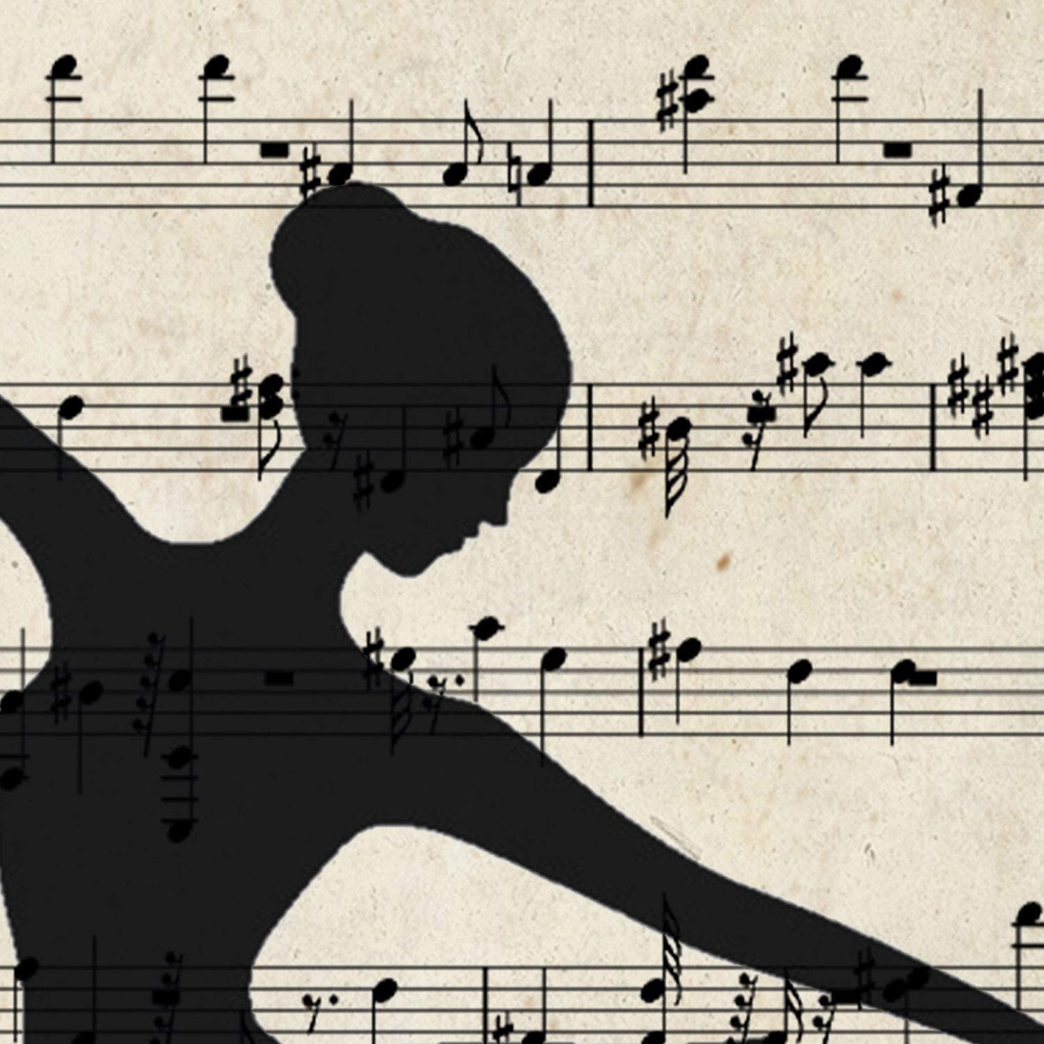 Ensemble De 4 Feuilles De Danse Avec Des Scores. Ballet, Tango .. Frame ...