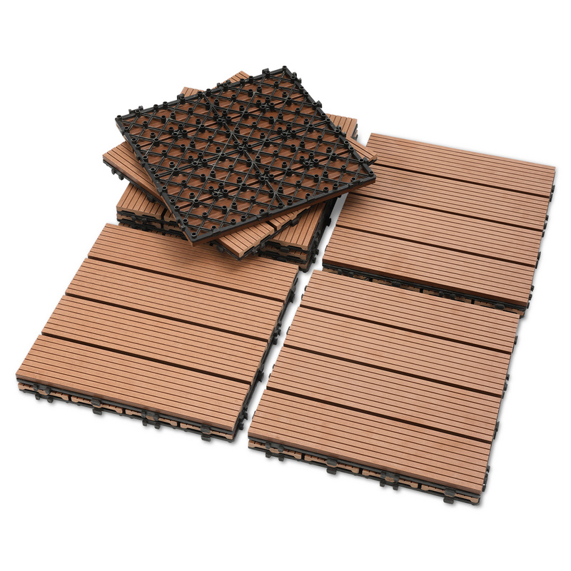 Dalles de Terrasse WPC 30x30 cm, 55 Pièces, Terrasse Extérieure ...